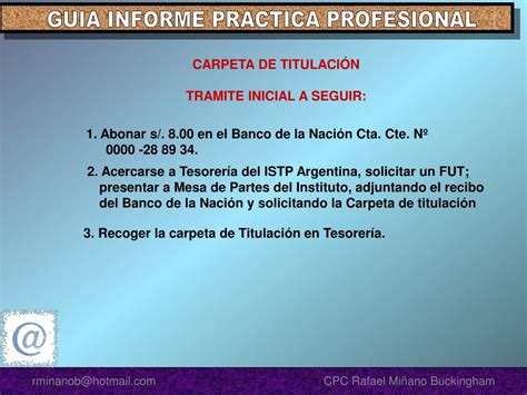 PPT Informe de Prácticas Profesionales PowerPoint Presentation free