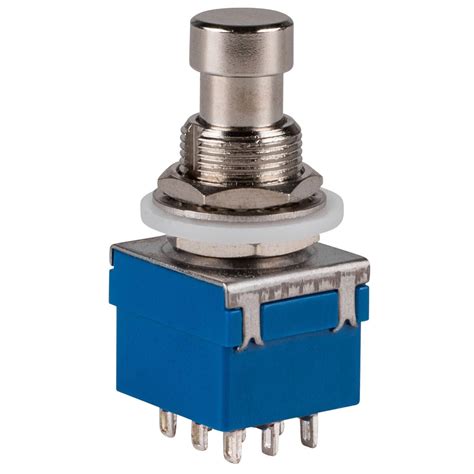 Parts Express 3pdt Stomp Box Foot Switch 9 Pins Latching 4a 125v