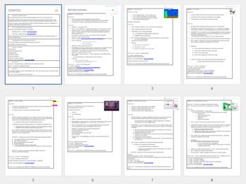 Free Scratch Lesson Plans Detailed Editable Fun Coding Programming
