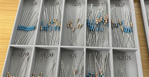 Resistor Organizer Labeled By Rex Download Free Stl Model