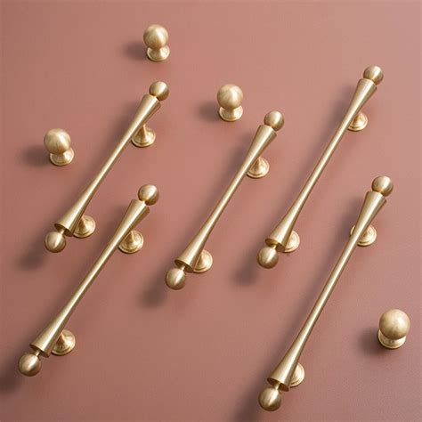 Solid Brass Cabinet Pull Brass Pull Handles Brass Knobs Etsy