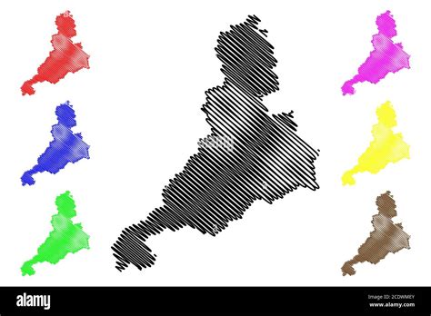 Jinan City Peoples Republic Of China Shandong Province Map Vector