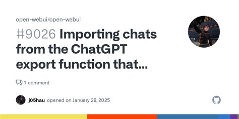 Importing Chats From The Chatgpt Export Function That Were A Part Of A Project Folder Are Not