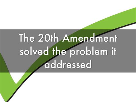20th Amendment Examples