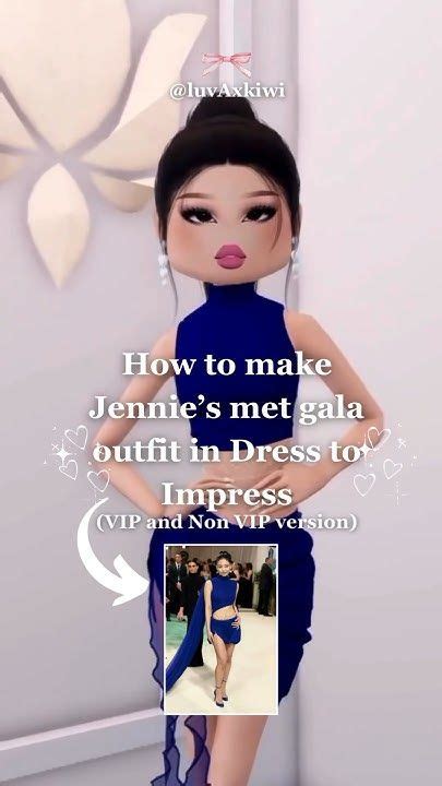 How To Make Jennies Met Gala Outfit In Dress To Impress Roblox In 2024