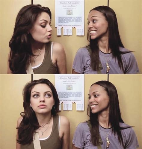 Mila Kunis Zoe Saldana Belezas Negras Garotas Modelos