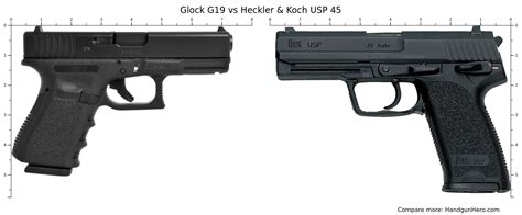Glock G19 Vs Heckler And Koch Usp Vs Heckler And Koch Usp Compact Vs