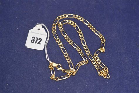 Lot 372 Yellow Metal Chain Necklace