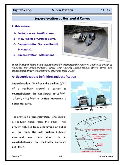 Pdf Lec 05 Highway Engineering Curve Superelevation Dokumen Tips