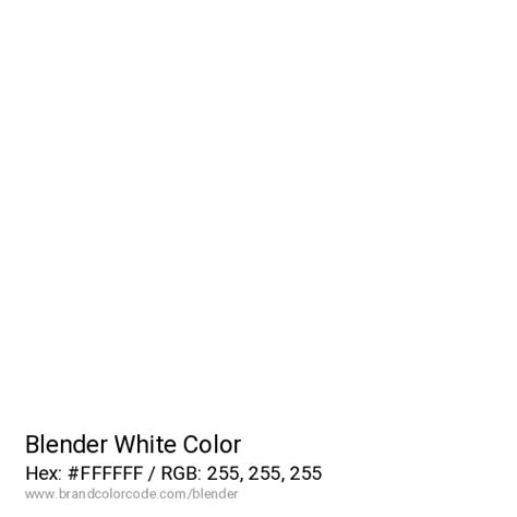 Blender Brand Color Codes