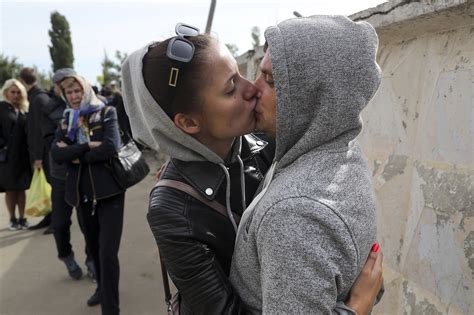 Russians Protest In The Streets Opposing Putins Draft