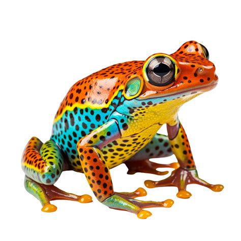 A Colorful Tree Frog Isolated On Transparent Background 44812590 PNG