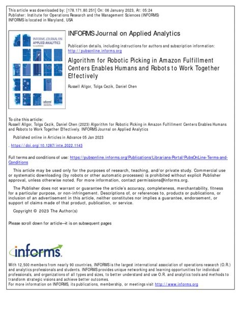 Algorithm For Robotic Picking In Amazon Fulfillmen Pdf Robotics