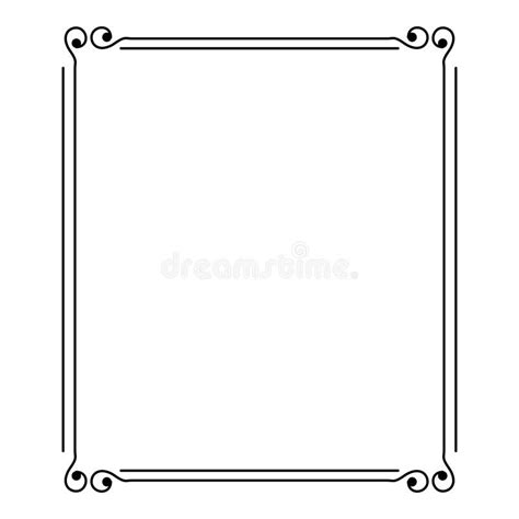 Elegant Frame Square Shape Stock Illustration Illustration Of Simple