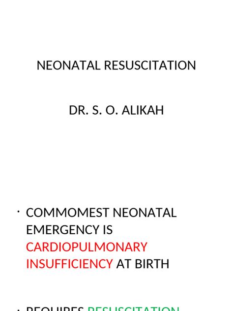 Neonatal Resuscitation Pdf Lung Cardiopulmonary Resuscitation