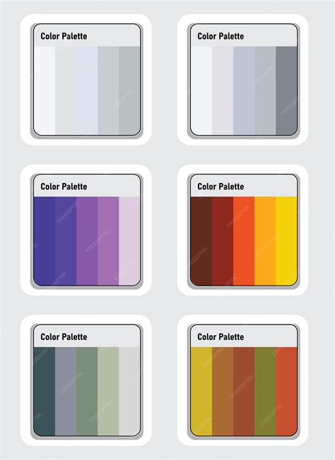 Premium Vector Color Palette Set