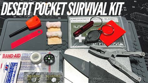 Pocket Desert Survival Kit Part 1 Multi Tool Fire Starter Folding