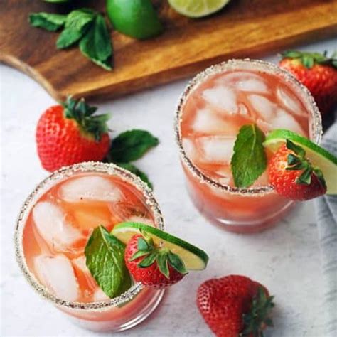 Strawberry Mojitos Mocktail Option Amee S Savory Dish