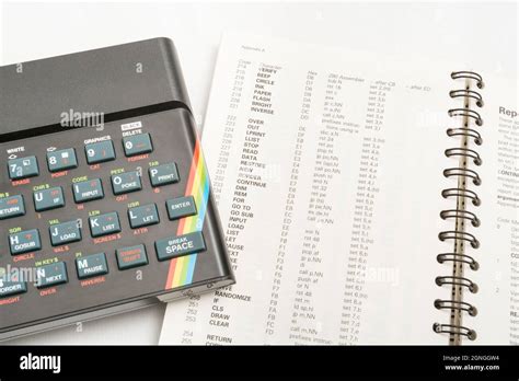 1982 sinclair zx spectrum and basic programming manual on off white