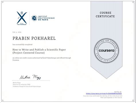 I Recently Completed The Coursera Certified Course ‘how To Write And Publish A Scientific Paper