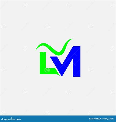 Vetor Das Iniciais Da Letra Lm Para O Logotipo Empresarial Eps 10