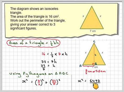 Isosceles Triangle Pythagorean Theorem