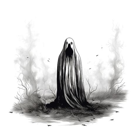 Premium Ai Image Horror Ghost Illustrations Menacing Ethereal Entities