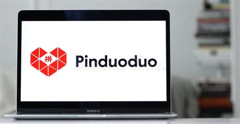 Pinduoduo Logo On Computer Screen Editorial Image Image Of