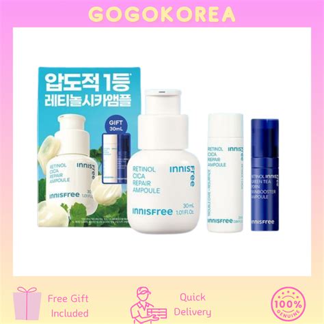 Innisfree Retinol Cica Repair Ampoule 55mlpdrn Ampoule5ml 蝦皮購物