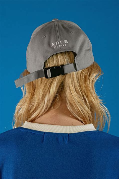 A Cap Grey Ader Fashion Brand Cap White Accessory Buckle 모자