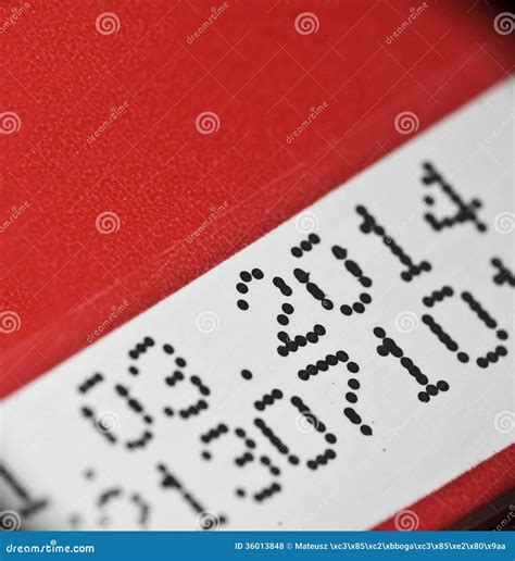Expiry Date Printed On Product Box Stock Photo Image Of Deadline Industry