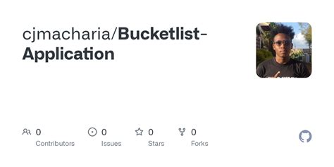 Github Cjmacharia Bucketlist Application