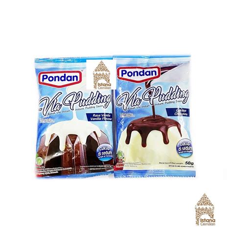 Jual Pondan Vla Pudding Instan Cokelat Vanilla 50 Gram Shopee Indonesia