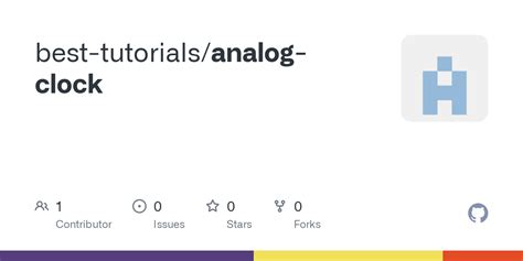 Github Best Tutorialsanalog Clock