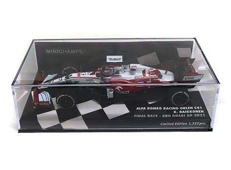 駿河屋 143 アルファ ロメオ レーシング オーレン C41 キミ・ライコネン アブダビgp 2021 引退レース仕様