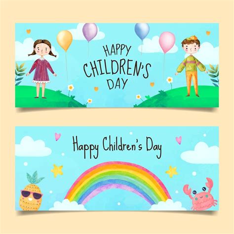 어린이날 배너 벡터 Freepik에서 무료 고품질 벡터를 다운로드하세요 Freepik