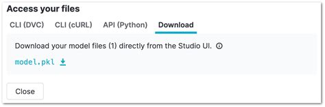 Use Models Data Version Control · Dvc