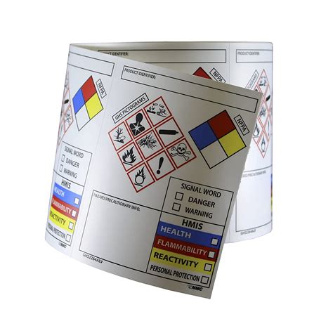 Ghs Secondary Container Label 3 X 4 Inch Roll Of 100 Westlab