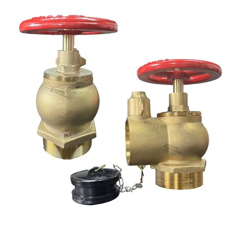 Dn50 Dn65 Oblique Fire Hydrant Landing Valve With Flange Inlet Firefighting Equipment And Fire
