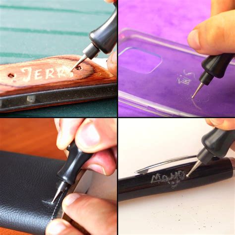 Easy Etcher Portable Precision Engraving Pen With 10 Stencils Diy