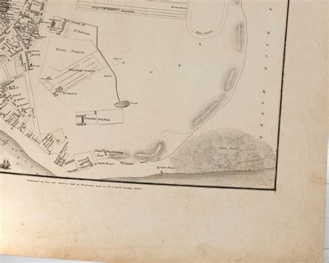 Old Map Of Montrose Fine Art Print Vintage Town Survey In Angus Scotland Town Map Poster Near