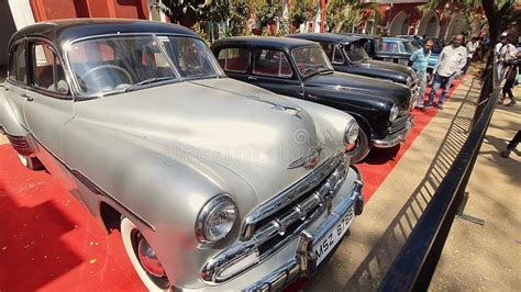 Classic And Vintage Cars Are On Display At The Cars Auto Expo