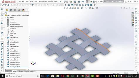 Solidworks Interlacing Pattern Grabcad Tutorials
