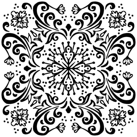 Fondo Floral Vintage Dibujado A Mano Vector Premium