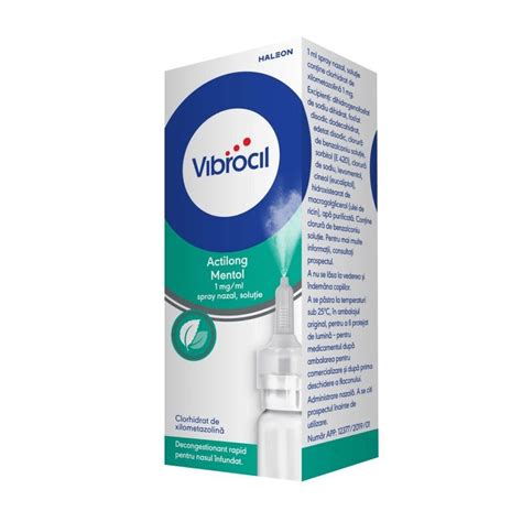 Vibrocil Actilong Mentol Spray Nazal 1 Mgml La Pret Mic Pfarmaro