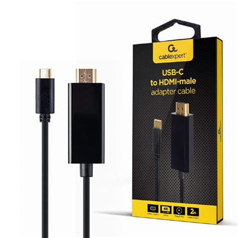 Cablexpert Cable HDMI male USB C male 2m Μαύρο A CM HDMIM 01