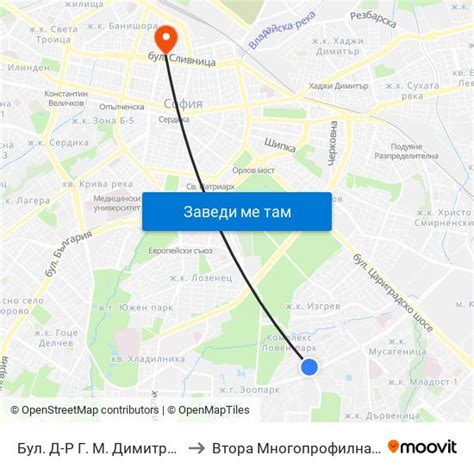 от Бул Д Р Г М Димитров G M Dimitrov Blvd 0317 до Втора Многопрофилна Болница За
