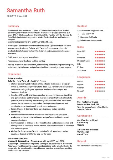 Senior Data Analyst Resume Example In 2025 Resumekraft
