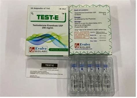 Test E 250mg Ml Packaging Size 10 Ampoules Of 1ml At ₹ 150vial In