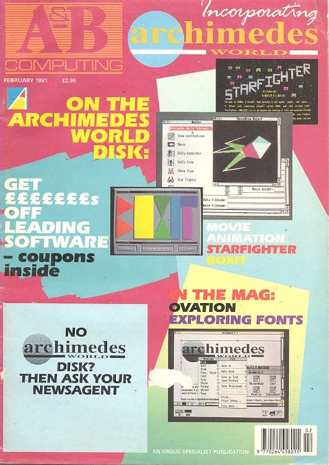 Image Acorn Archimedes World February 1991 Computing History